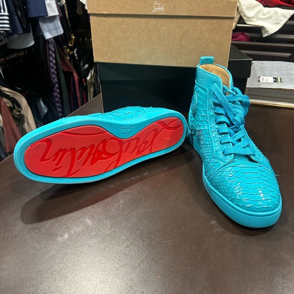 Christian Louboutin | Shoes | Christian Louboutin Blue Gator Skin ...